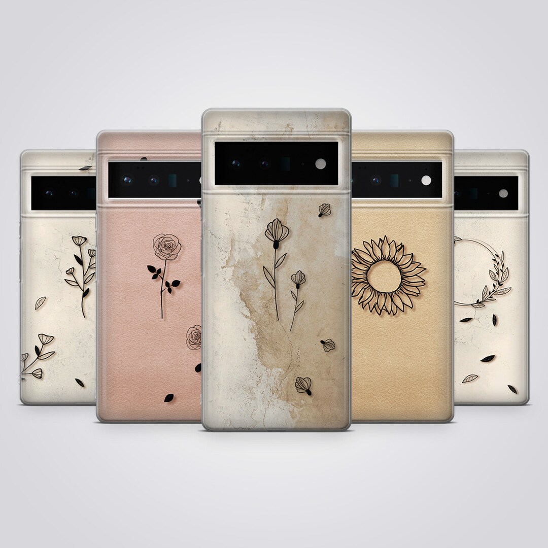 Botany Phone Case Line Art Vintage Cover Fit for Google Pixel 10, 9, 8A ...
