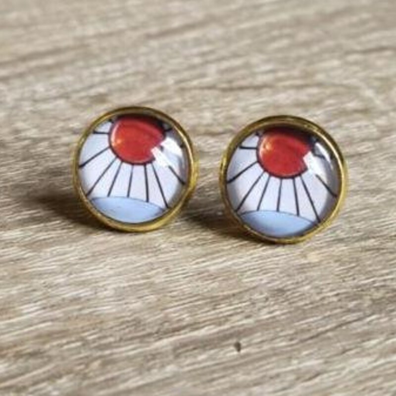 Hanafuda Earrings - Etsy