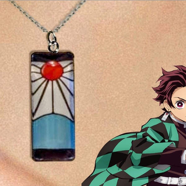Tanjiro Hanafuda Demon Slayer Necklace - Etsy