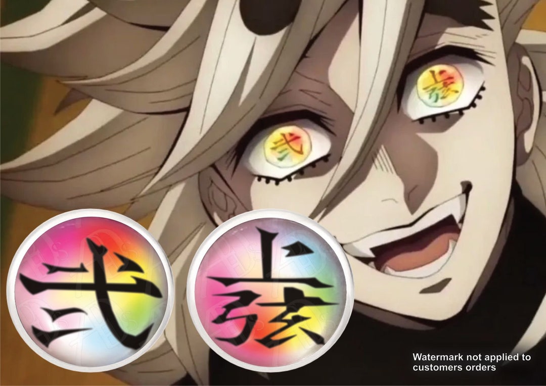 Demon Slayer Earrings Douma's Eyes Earrings Hanafuda Earrings Gift for ...
