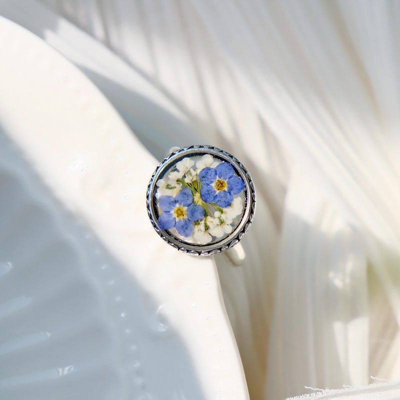Real Flower Ring - Etsy