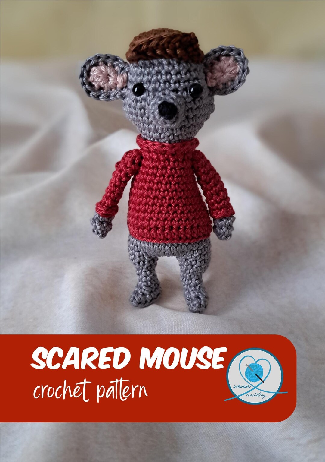 Scared Mouse Crochet Pattern - Etsy