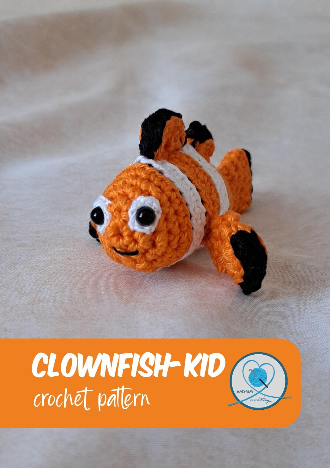 Little Clownfish Crochet Pattern - Etsy