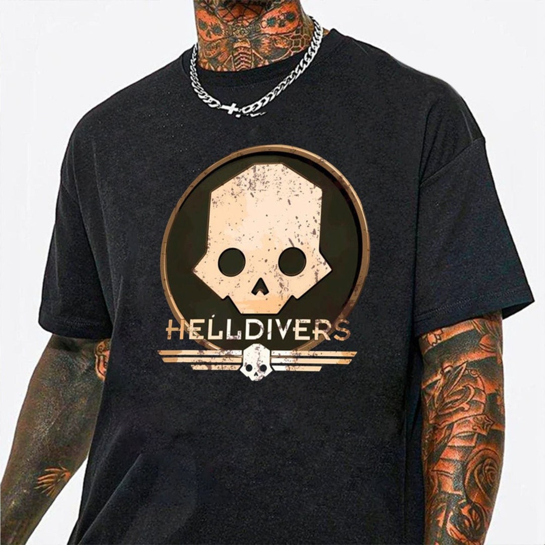 Hell Divers 2 Video Game Vintage Retro Shirt, Space Video Game Hoodie ...
