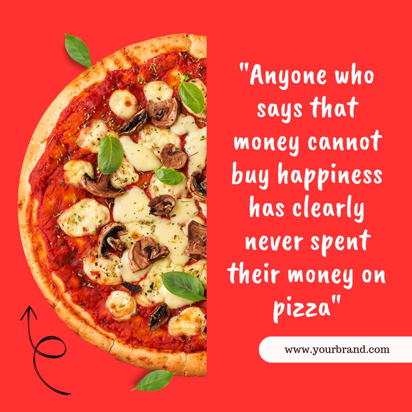 Editable 45 Pizza Funny Quotes Templates - Etsy