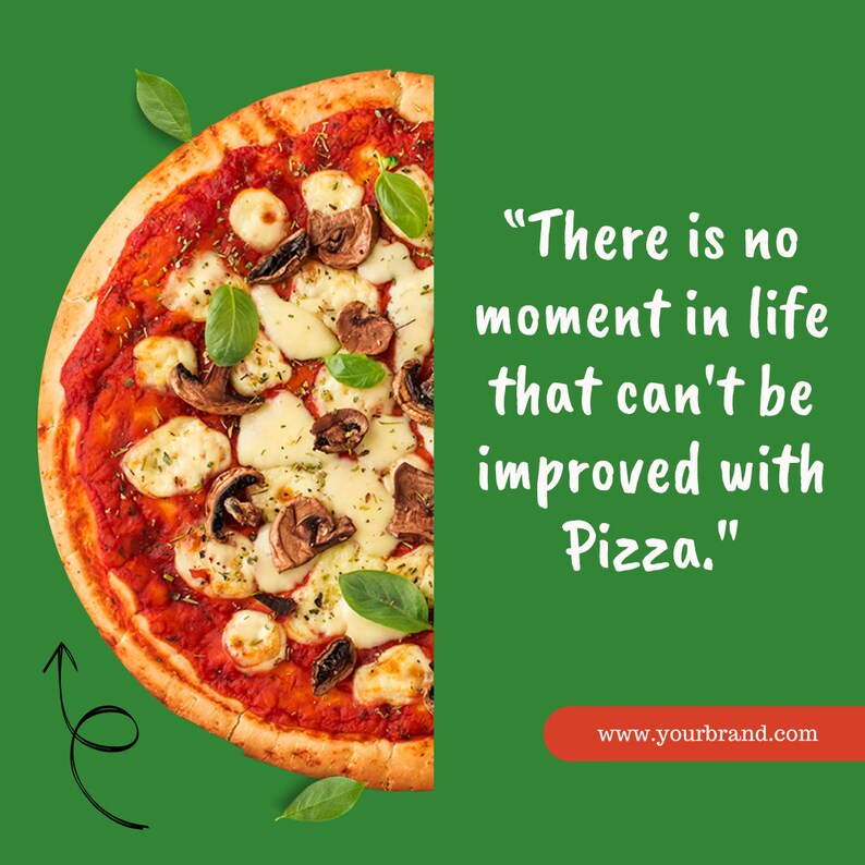 Editable 45 Pizza Funny Quotes Templates - Etsy