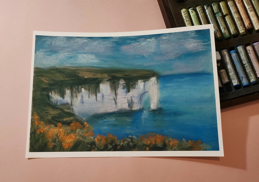 Pastel Cliff Map and Illustration - Etsy