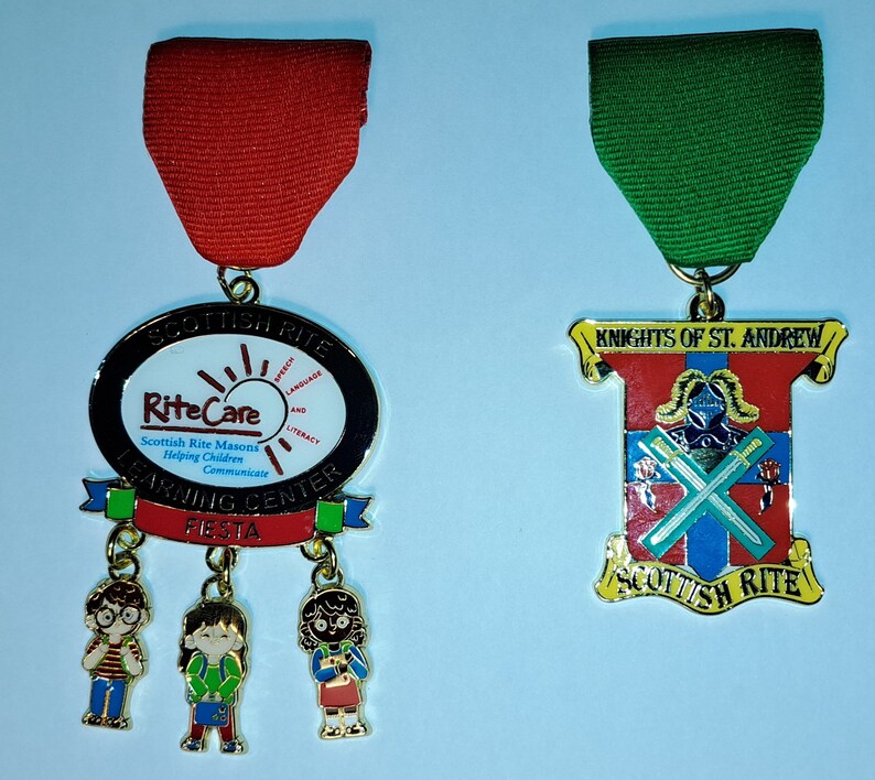 Set of Scottish Rite Fiesta Medals Knights of Saint Andrew and the ...