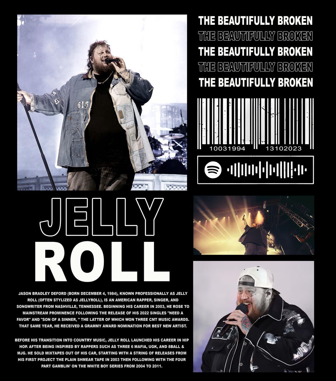 Jelly Roll Png, Jelly Roll American Rock Singer Png, Jelly Roll 2024 ...