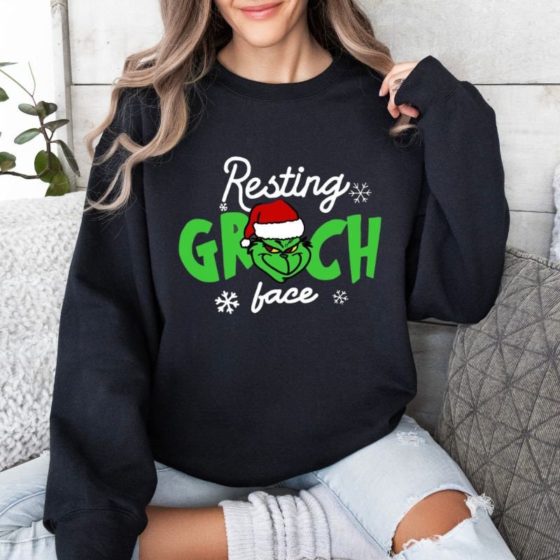 Grinch Jumper - Etsy UK
