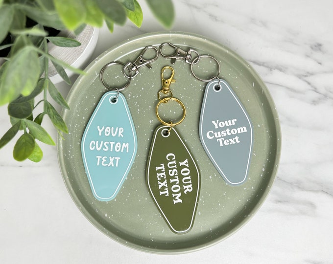 Retro Motel Keychain, Vintage Motel Keychain, Motel Keychains, Motel ...