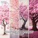 Spring Blossom Watercolor Tree Clipart & Digital Papers for Spring. 24 ...
