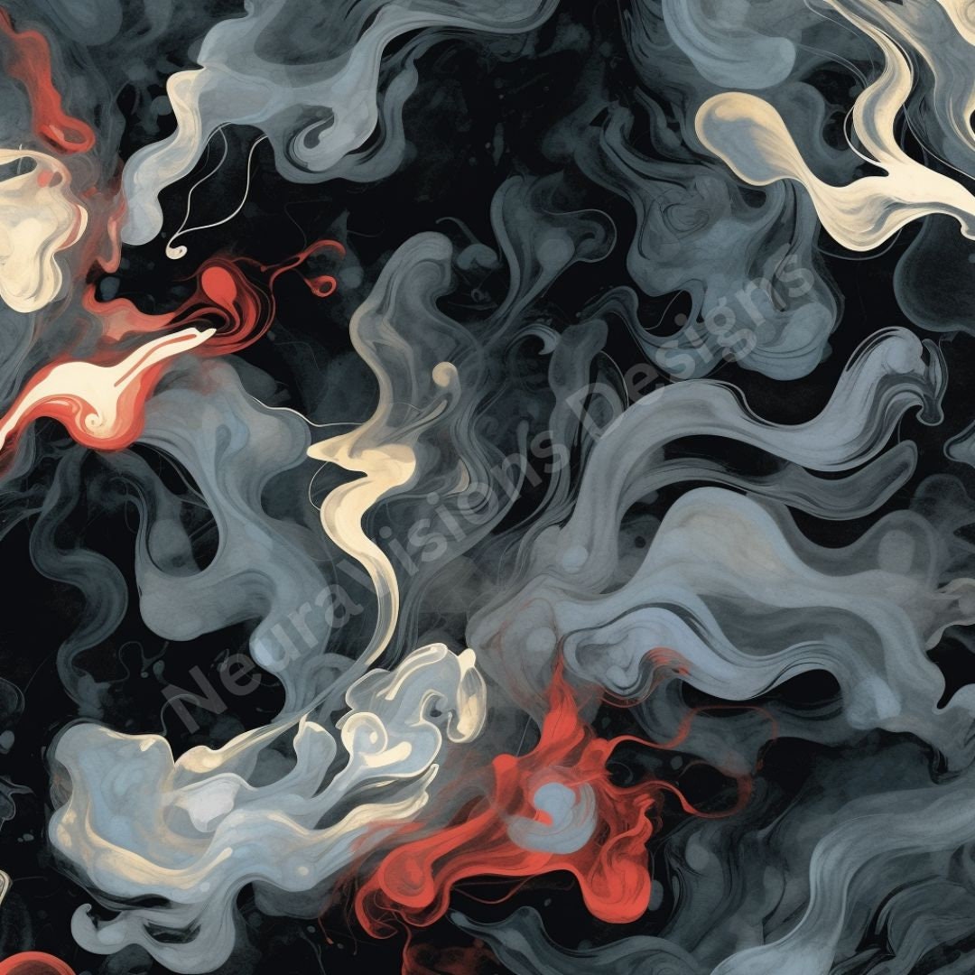 Smoke & Colors Patterns PNG Digital Download Wall Print - Etsy