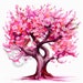 Spring Blossom Watercolor Tree Clipart & Digital Papers for Spring. 24 ...