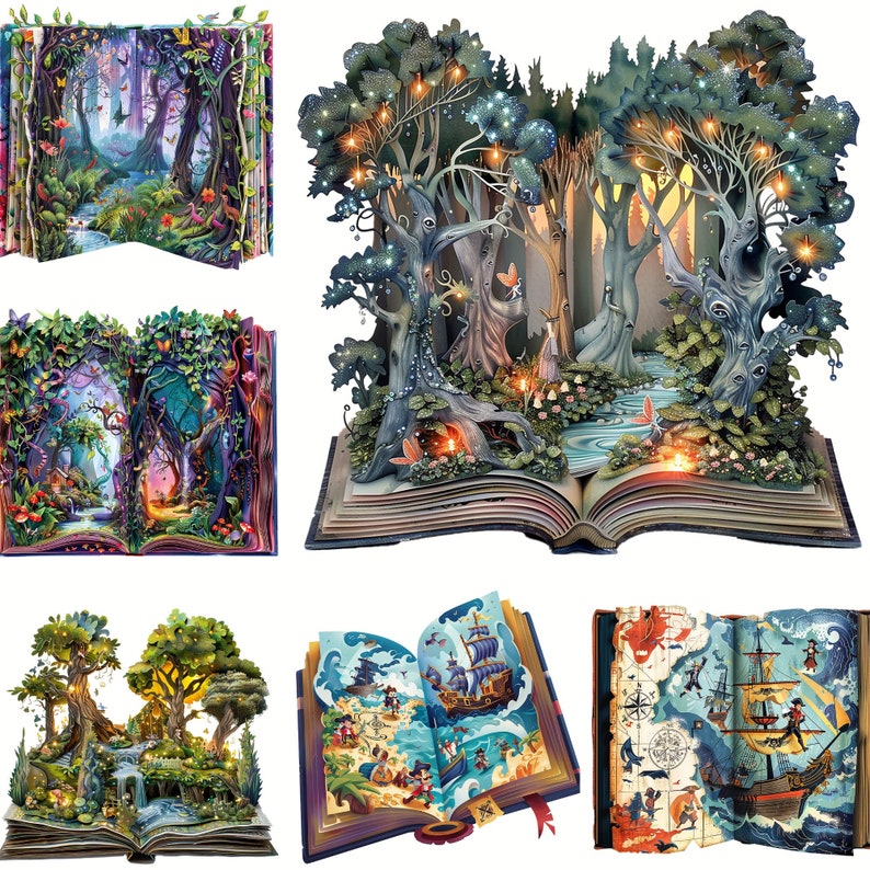 Whimsical Children's Book Clipart Set Enchanted Tales Instant Download ...
