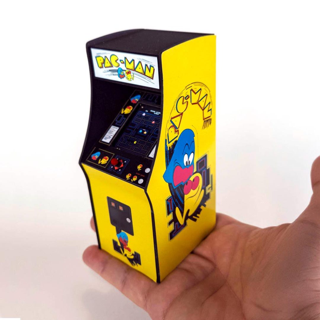 1/12 Scale PAC-MAN Arcade Miniature With Light. Miniature Arcade ...