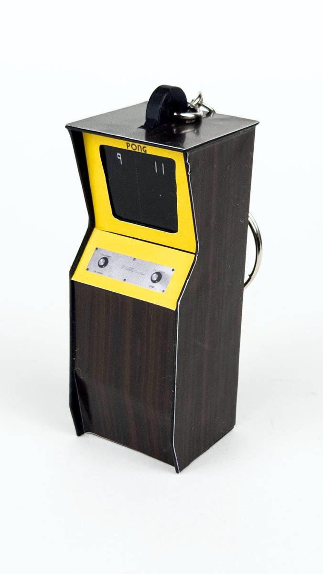 Pong 1/24 Scale Keychain Cabinet. Miniature of the 70s Tennis Videogame ...