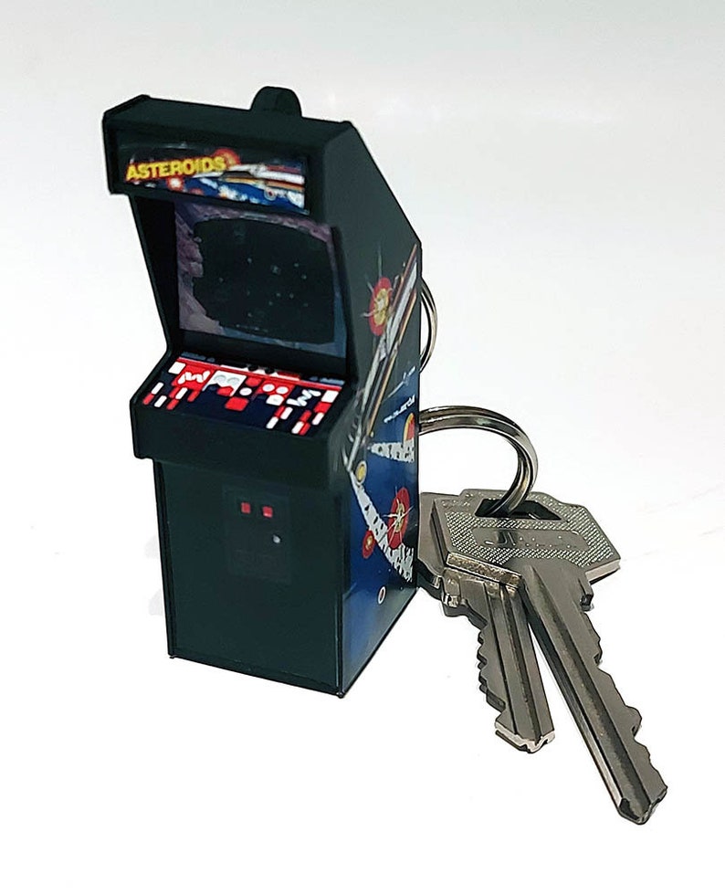 Asteroids Keychain Reproduction Arcade Game Video Game Arcade Cabinet ...