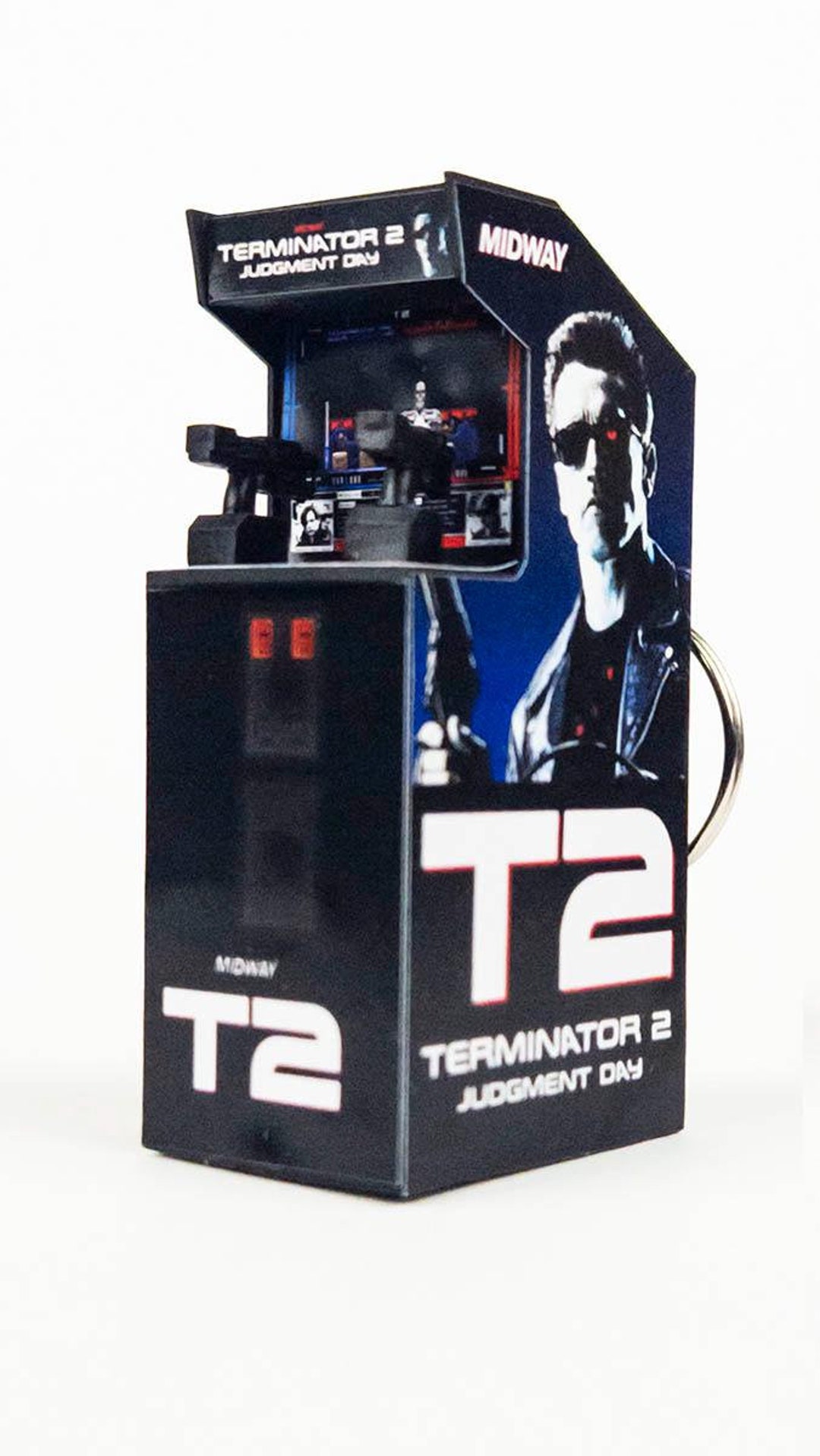 Terminator 2 1/24 Scale Keychain Cabinet of the 90s Shooting Videogame ...