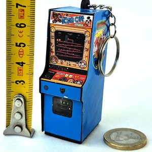 Donkey Kong Keychain Reproduction Arcade Game Video Game Arcade Cabinet ...
