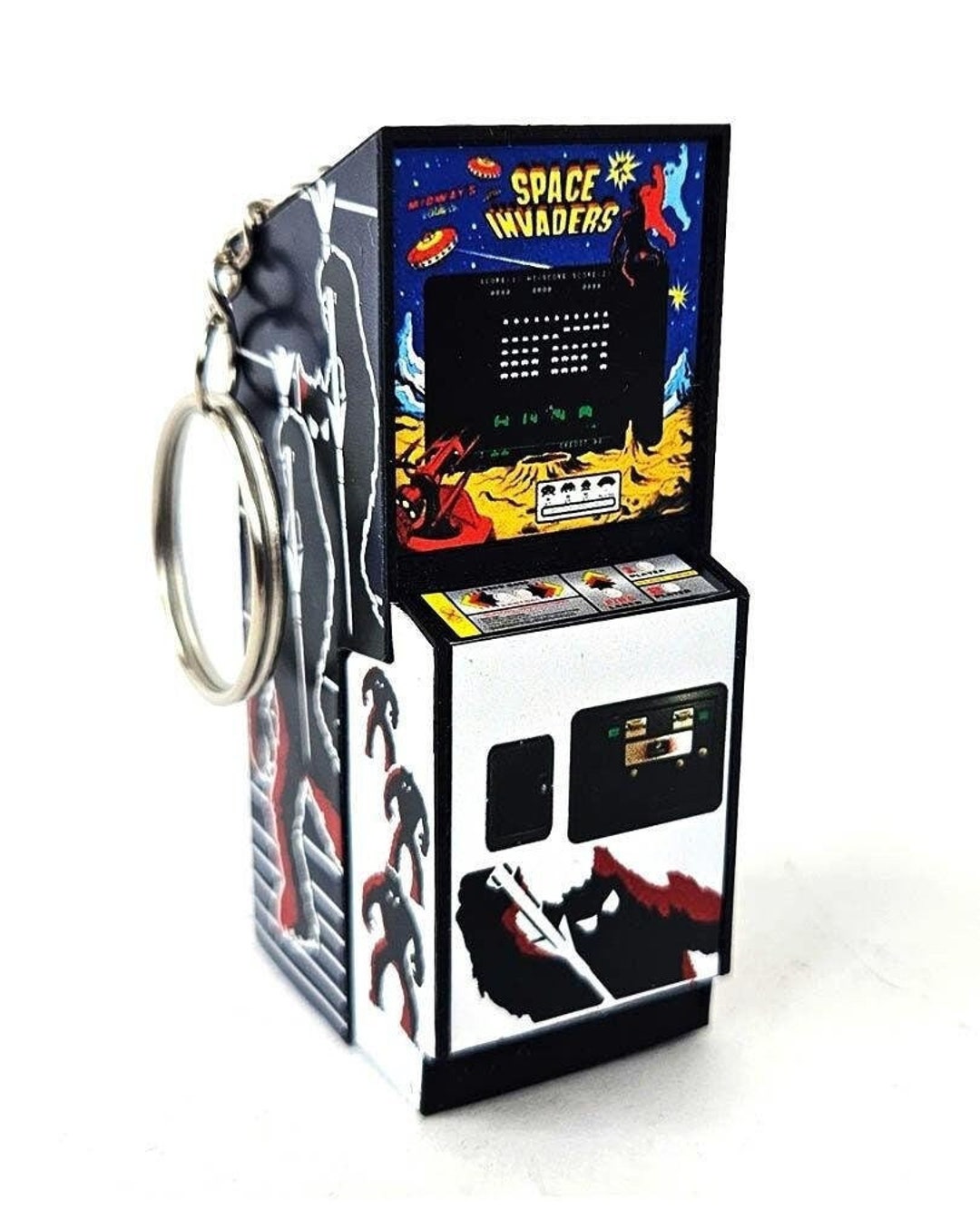 Space Invaders 1/24 Scale Keychain Cabinet. Miniature of the 80s ...