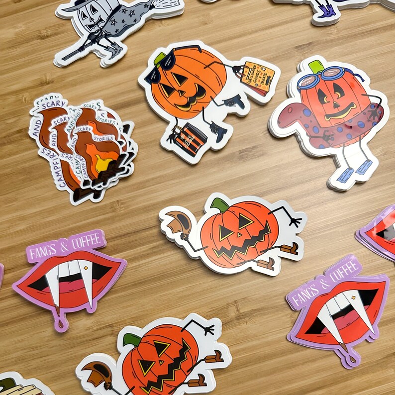 Campfire Sticker Ghost Story Sticker Halloween Sticker Super Cute ...
