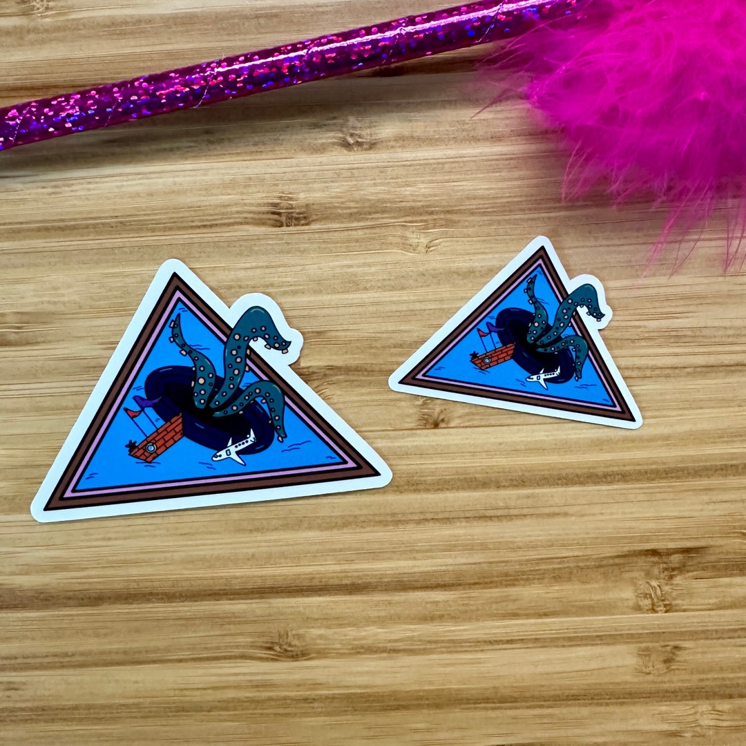 Bermuda Triangle Sticker: Glossy Urban Legend Decal - Etsy
