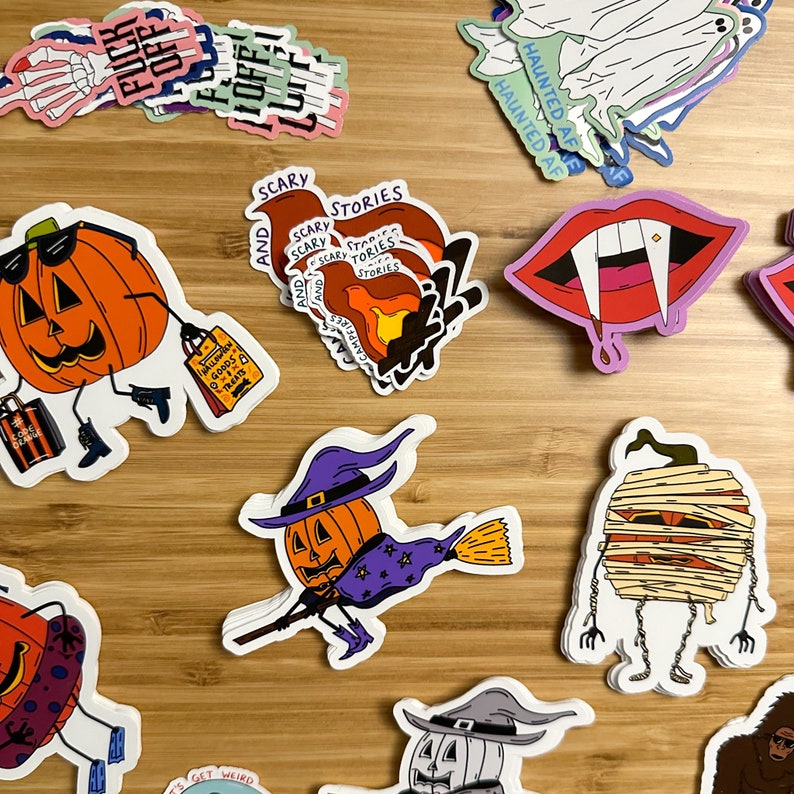 Campfire Sticker Ghost Story Sticker Halloween Sticker Super Cute ...