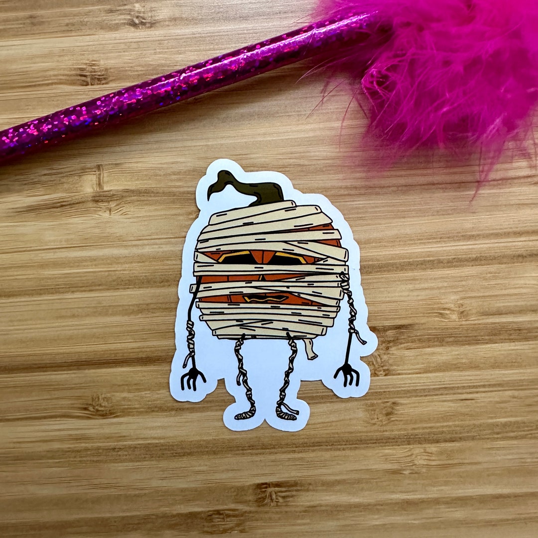 Halloween Sticker | Mummy Sticker | Costume Monster Sticker | Pumpkin ...