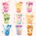 Kawaii Drinks Clipart Pack , Drink Clipart , Cute Drinks Png , Kawaii ...