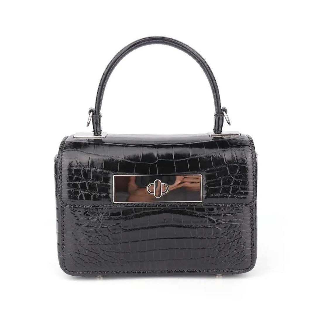 Crocodile Leather Alligator Pattern Women's Handbag - Etsy