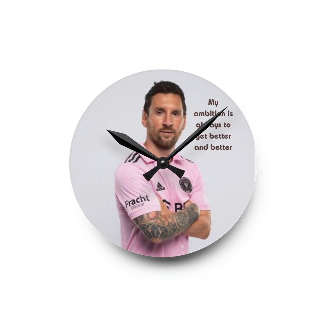 Messi Gift , Messi Soccer Gifts, Messi Acrylic Wall Clock, Sports ...