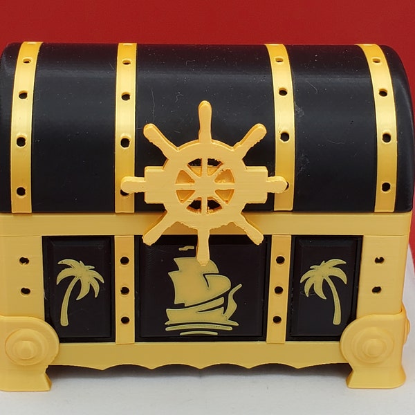 Gold Treasure Chest - Etsy