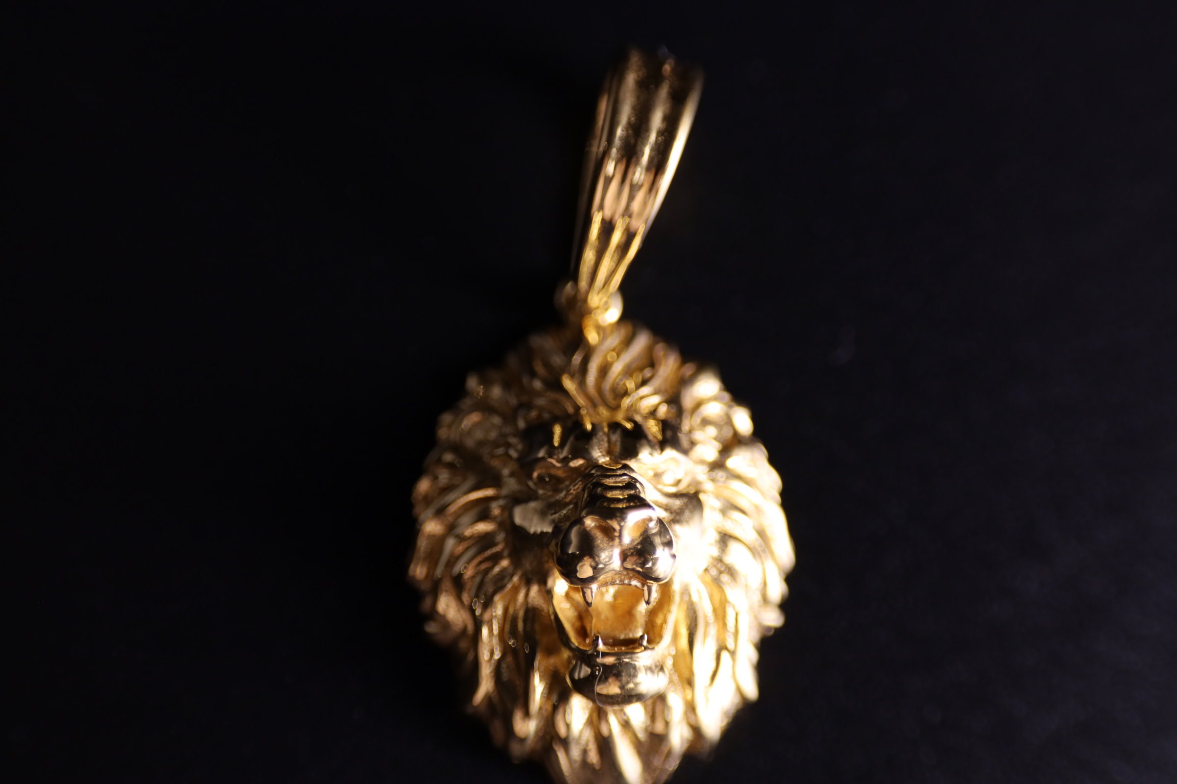 Gold Lion Pendant, Lion of Judah Men Pendant, African Safari Pendant ...