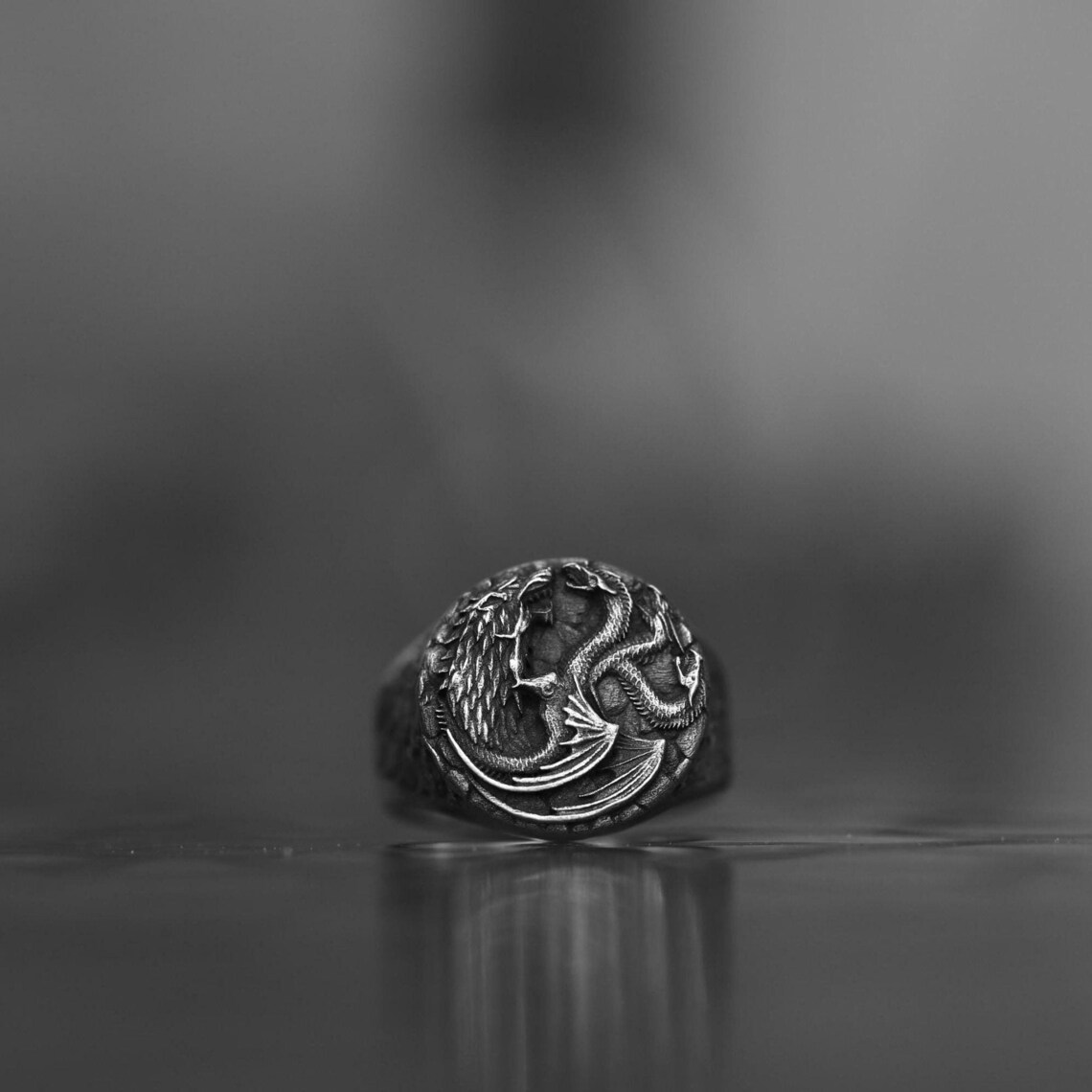 Dragon Ring for Men, Targaryen House Dragon Ring, 925 Sterling Silver ...