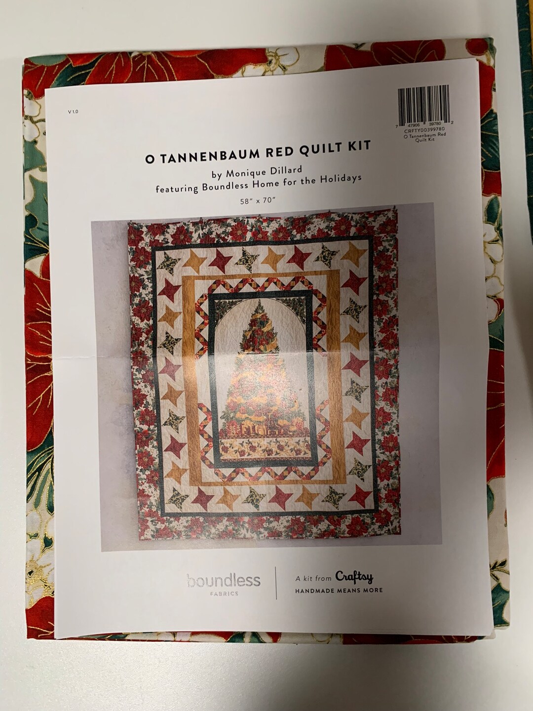 O Tannenbaum 58" X 70" Quilt Kit Designed by Monique Dillard Featuring ...