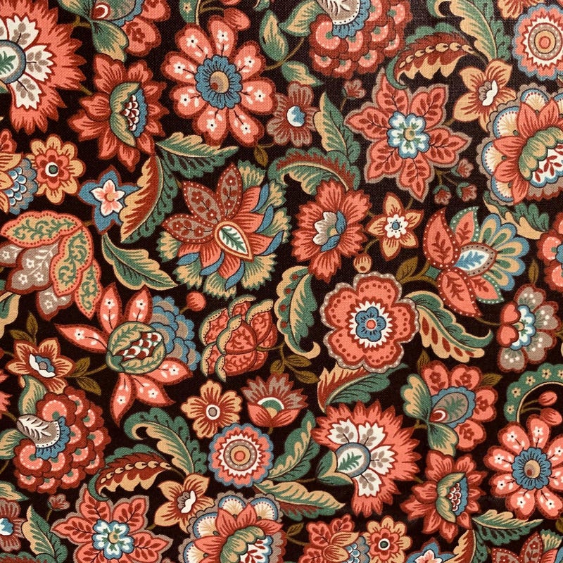 Jacobean Floral - Etsy