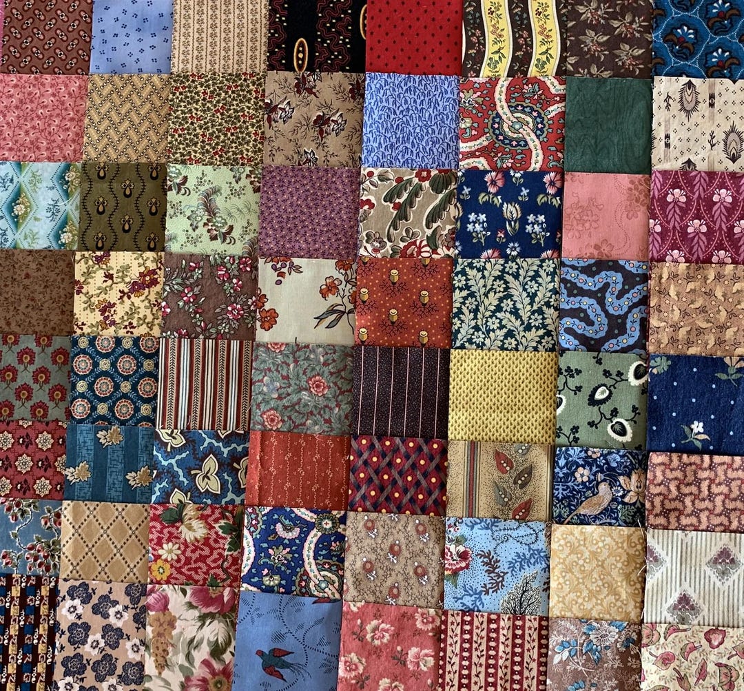 1800's Reproduction Fabrics 5" Squares - Medium/darks - 60 Different - Etsy