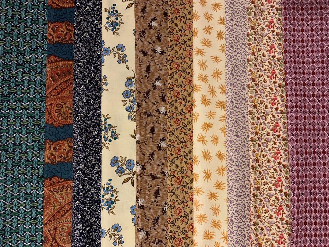 10 Civil War Reproduction Fat Quarters Special Listing - Etsy