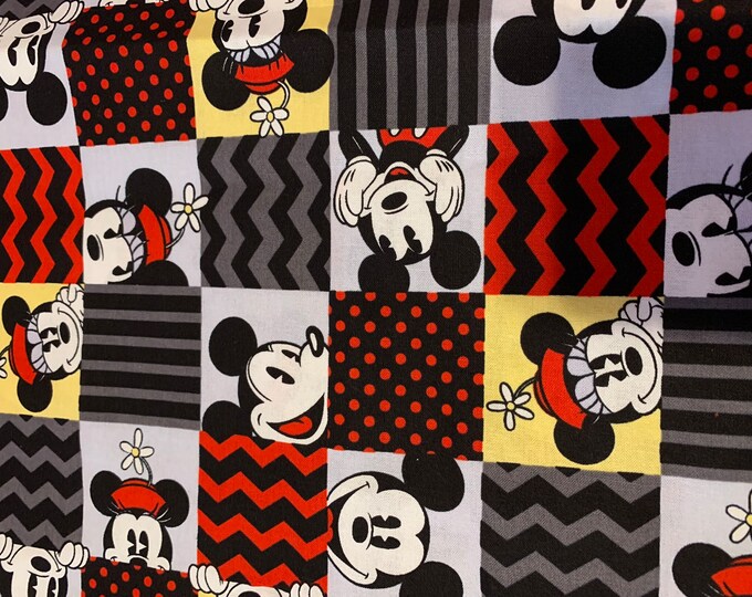 Mickey And Minnie Patch Disney For Springs Creative Fat Quarters Etsy