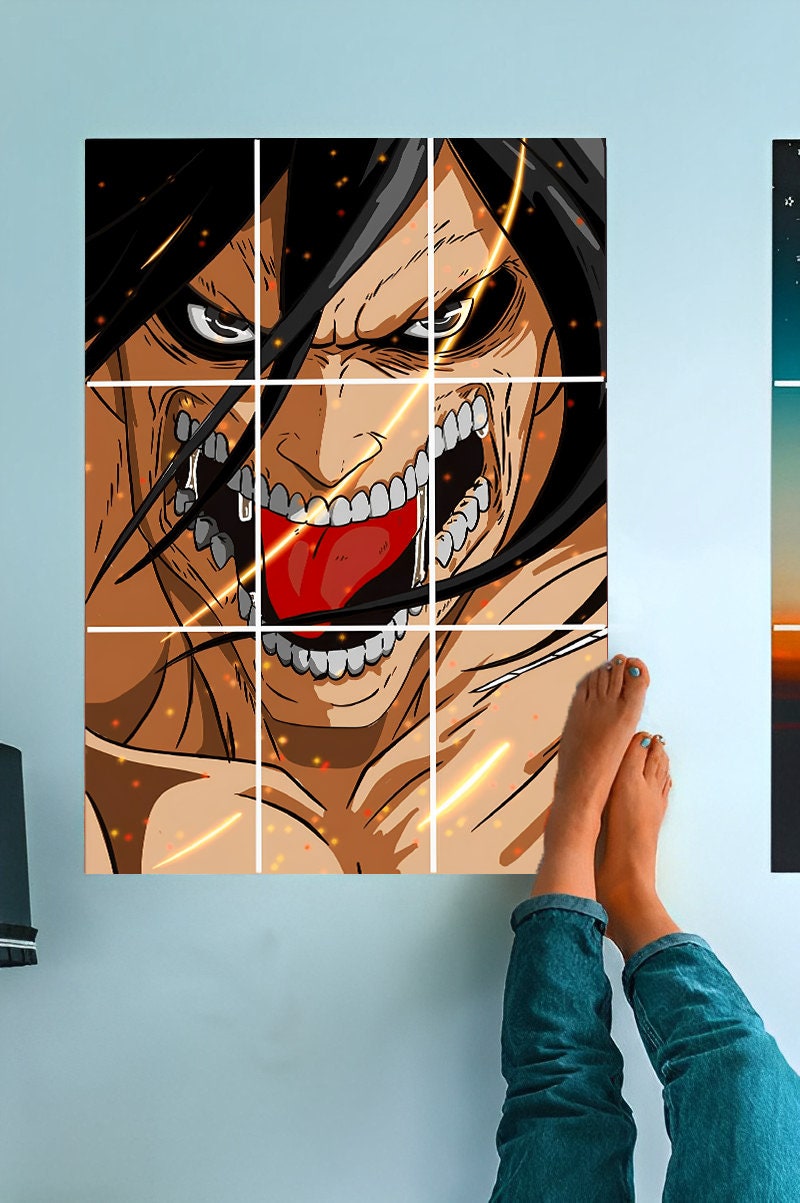 Attack on Titan Poster of Eren Yeager Poster Designs Prints of - Etsy