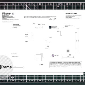 IPhone 4S Framed Teardown Template - Etsy