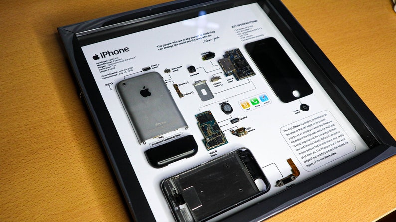 IPhone 2G (1st Gen) Framed Teardown Template - Etsy