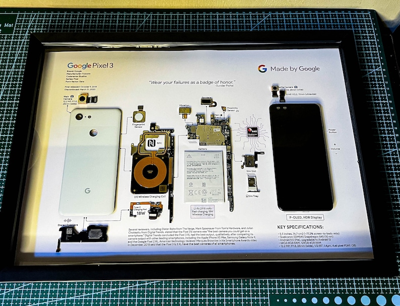 Pixel 3 Framed Teardown Template - Etsy