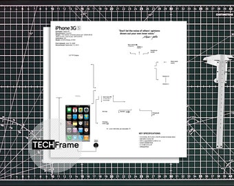 IPhone 2G 1st Gen Framed Teardown Template - Etsy