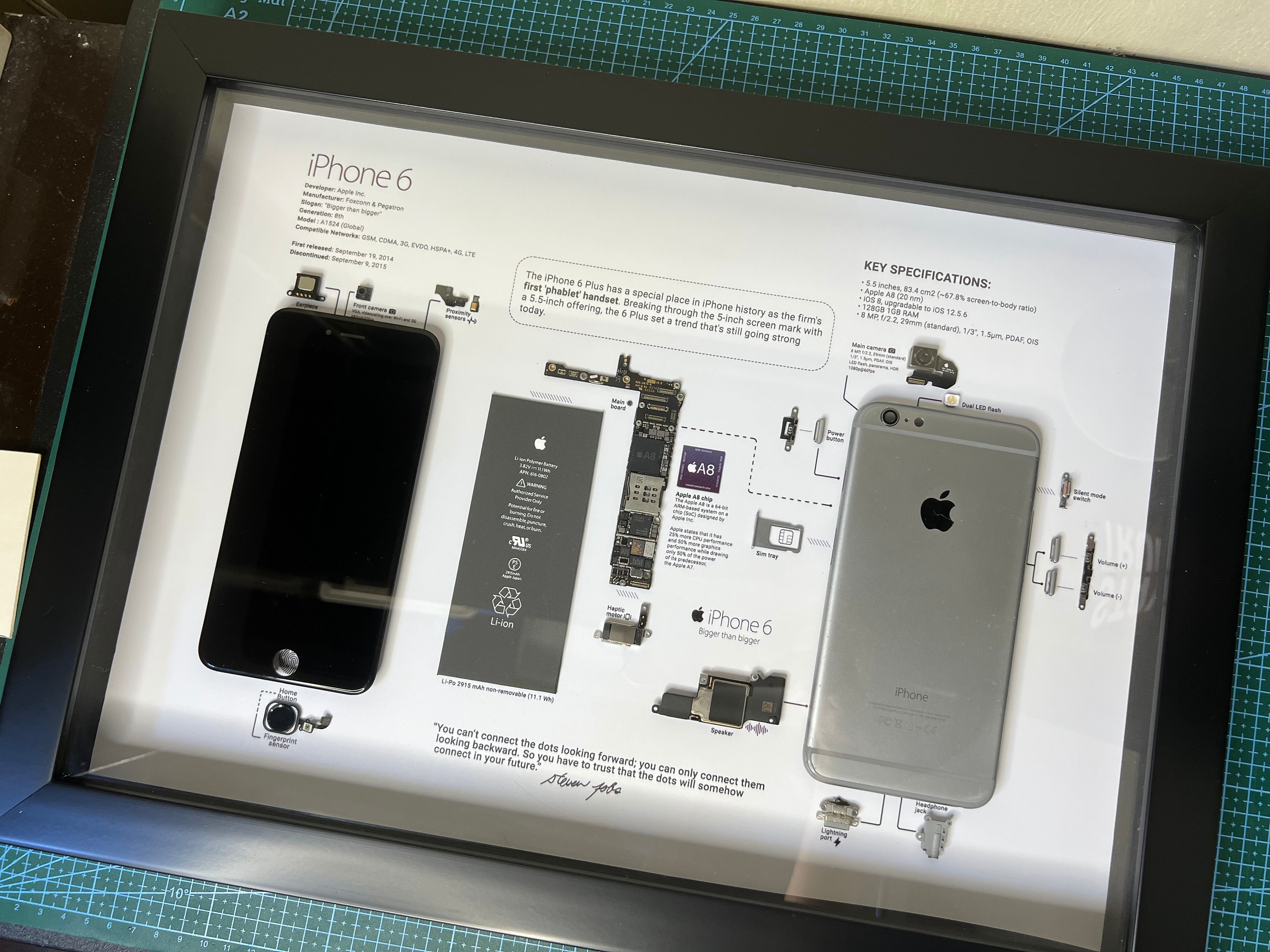 IPhone 6 Plus Framed Teardown Template - Etsy