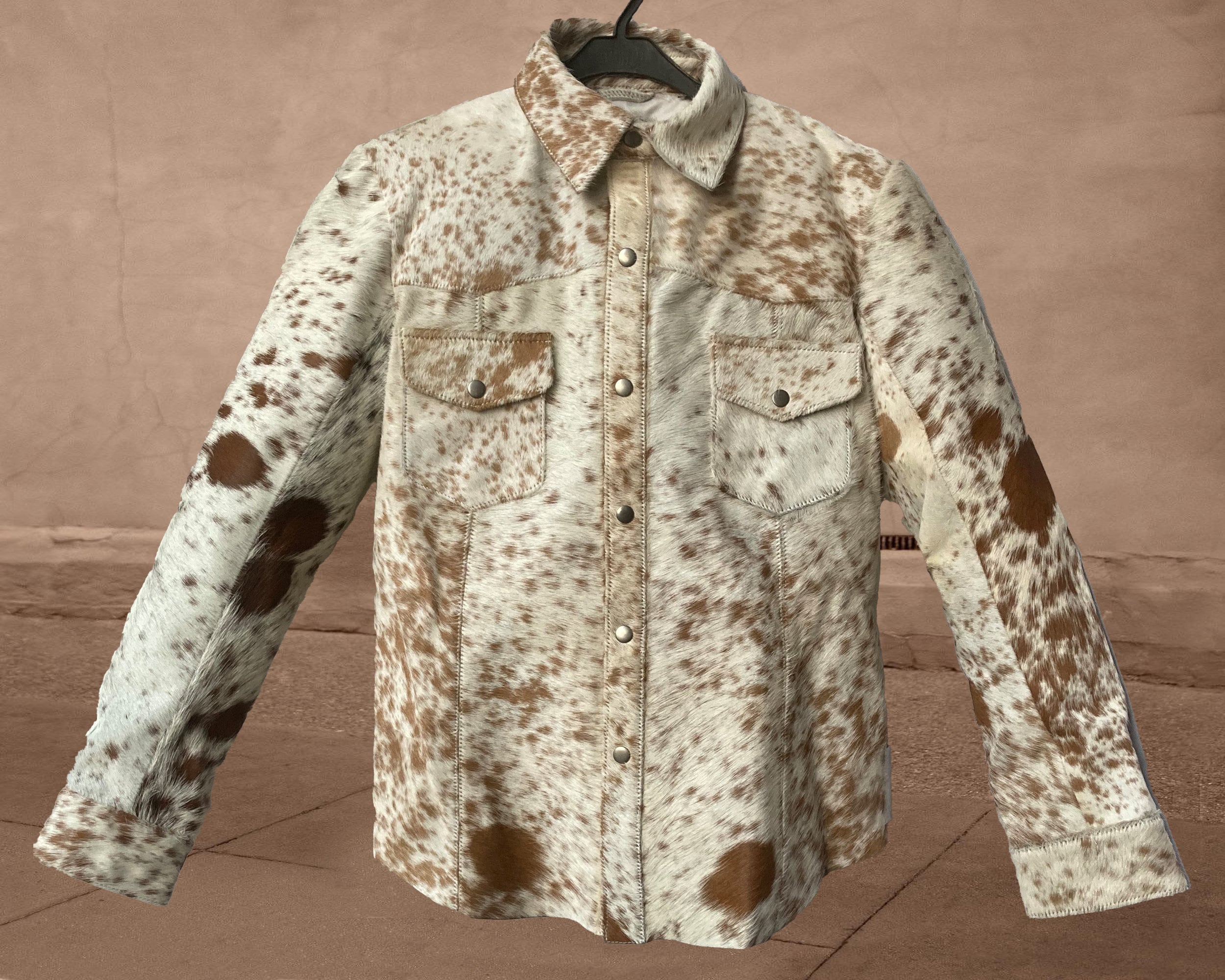 Hair-on Cowhide Leather Jacket, Premium Handmade Quality, Statement ...