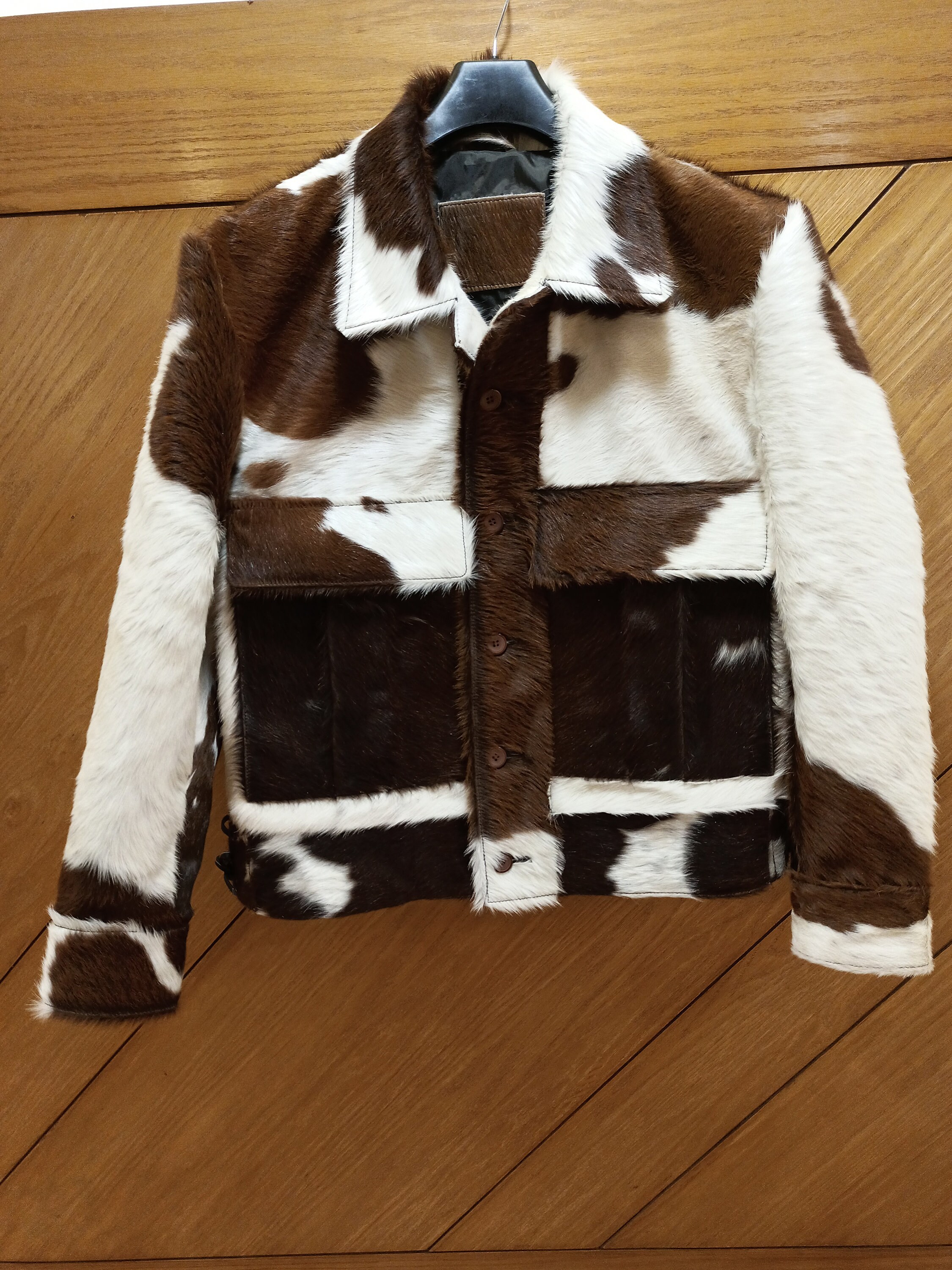 Personalize Your Style Men's Cow Hair Jacket With Genuine Hair-on Pony ...