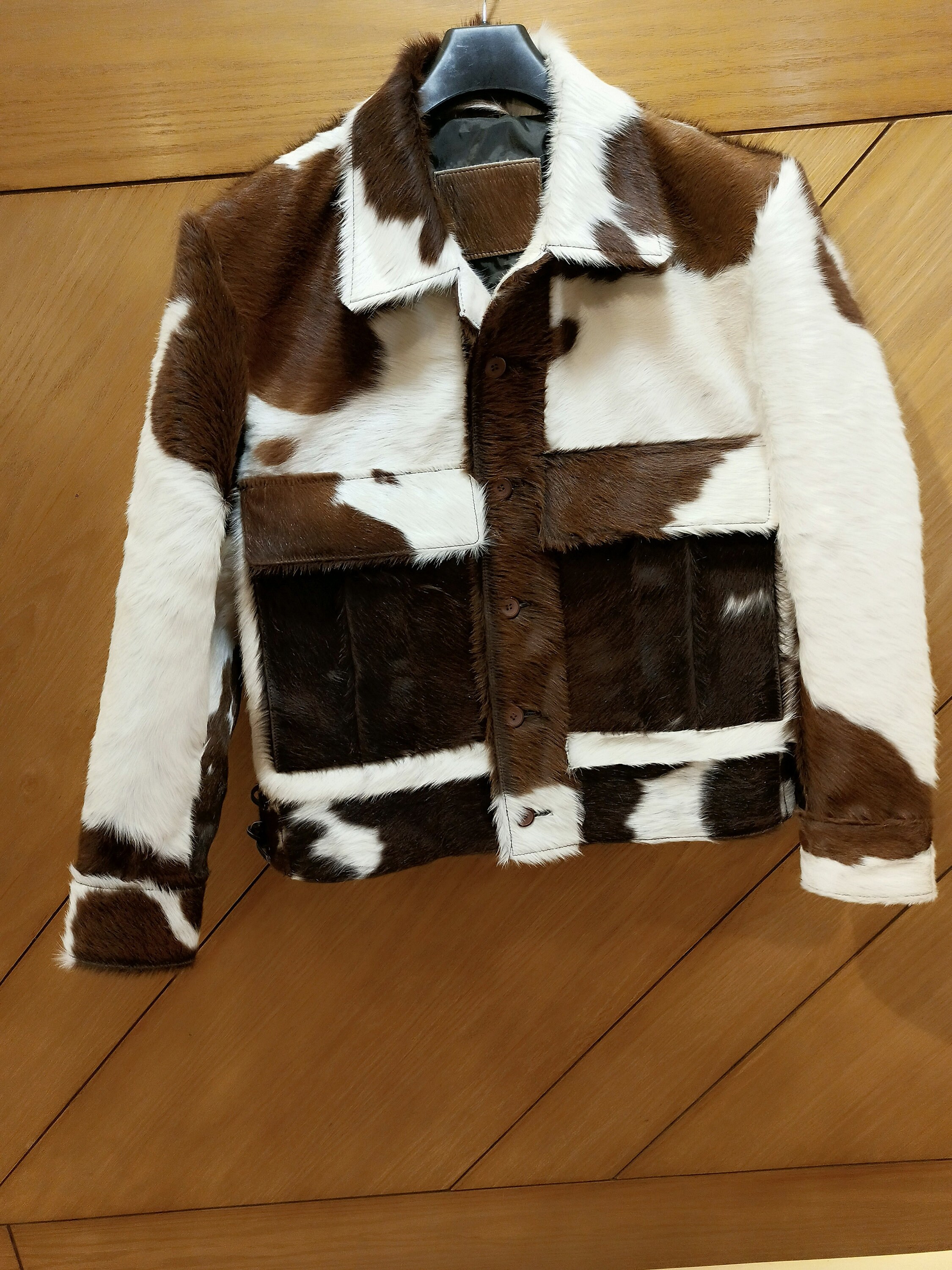 Personalize Your Style Men's Cow Hair Jacket With Genuine Hair-on Pony ...