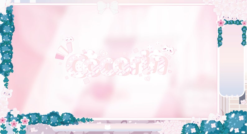 Cute Kawaii Gaming Overlay Static for Vtubers / Stream - Etsy